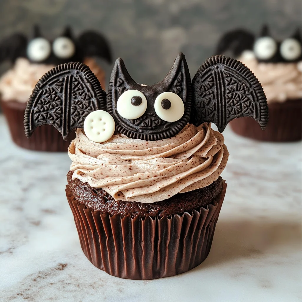Vegan Oreo Bat Cupcakes: Irresistible Halloween Treats